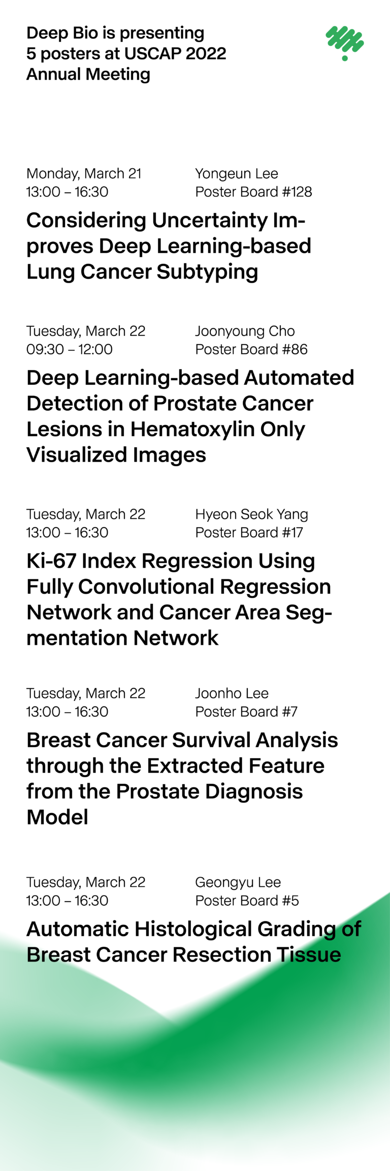 Join Deep Bio at USCAP 2022 | Tissuepathology.com