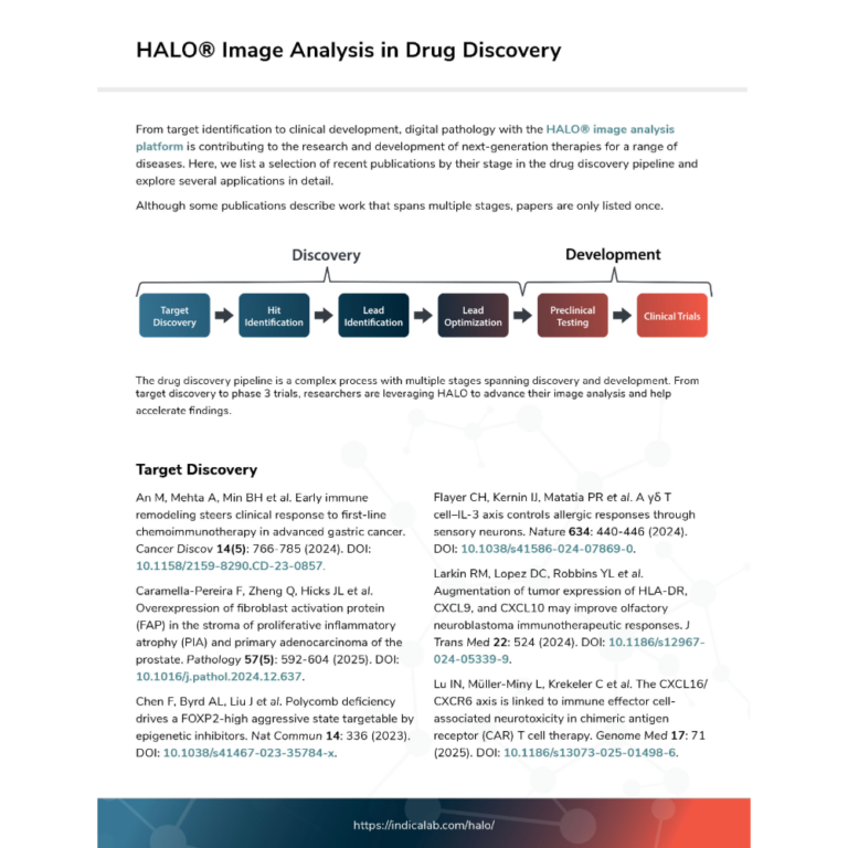 Indica Labs: HALO® Image Analysis in Drug Discovery | Tissuepathology.com